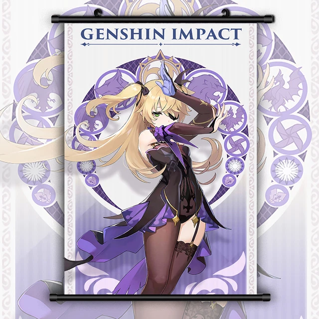GENSHIN IMPACT FISCHL HD poster da parete pergamena arredamento casa ...