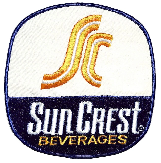 SUN CREST BEVERAGES Large Embroidered Soda Patch c1950's-60's VGC ...