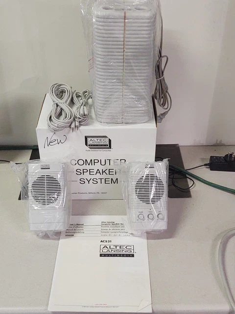 VINTAGE ALTEC LANSING Computer Speaker System ACS31 $40.00 - PicClick