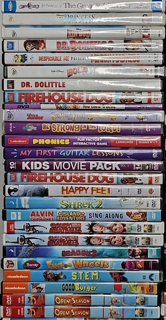 WHOLESALE LOT 100+ DVDs Kids & Family Children's Baby Pixar Disney Elmo Potter $64.45 - PicClick CA