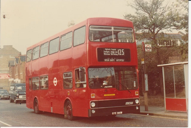 LONDON BUS PHOTO - M385 (FY) route 125 £0.50 - PicClick UK