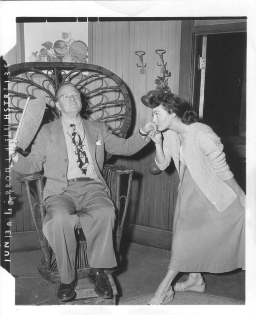Rare Ava Gardner Original Film Noir Vintage 47 Candid Kiss Movie Photo The Bribe £9995