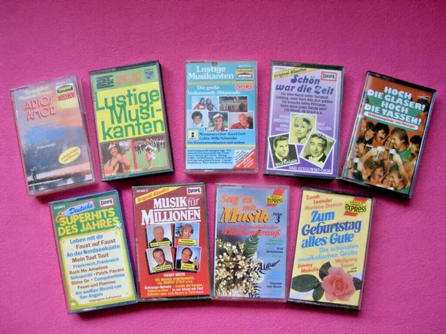 9 MUSIKKASSETTEN AUS den 80iger Jahren Schlager/Volksmusik EUR 3,00 - PicClick DE