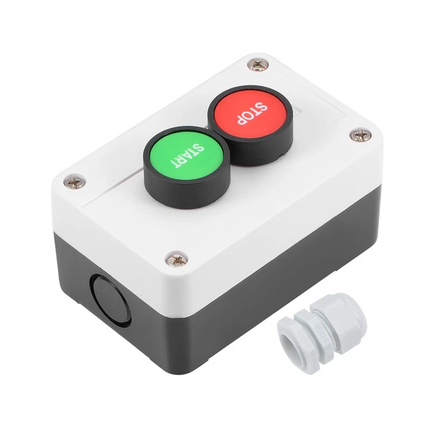 PUSH BUTTON SWITCH Station Momentary NC Red, NO Green 660V 10A £17.18 ...