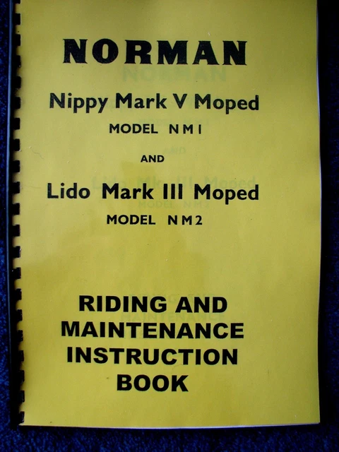 NORMAN NIPPY & Lido Riding & Maintenance Instruction Book - NN02 £8.99 ...