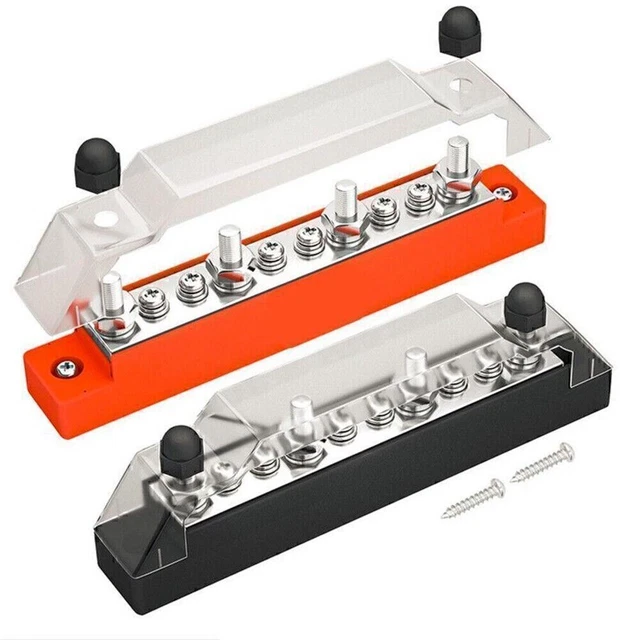 BUS BAR BATTERY Positive Negative Bus Power Distribution Block Car ...
