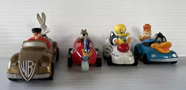 LOONEY TUNES KFC Toy Cars 1990 Lot Of 4 Bugs Bunny Daffy Duck Road ...