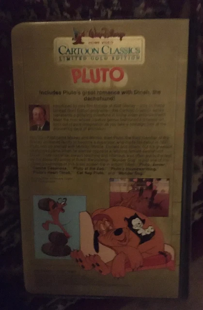 DISNEY CARTOON CLASSICS Pluto, Limited Gold Edition VHS $12.70 ...