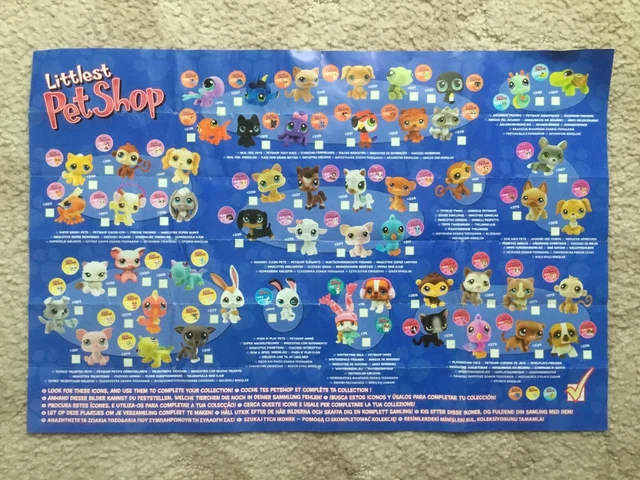 LITTLEST PET SHOP LPS Official Collectors Checklist Poster 2007 £8.00 ...