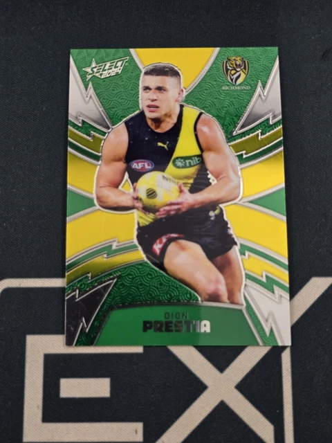 2024 SELECT AFL Footy Stars DION PRESTIA Kmart Gold/Green Luminous #LGG69 TIGERS $6.16 - PicClick AU