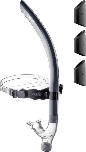 TRAINING SNORKEL ADULT Front Facing Swimming Diving Snorkelling Tube ...