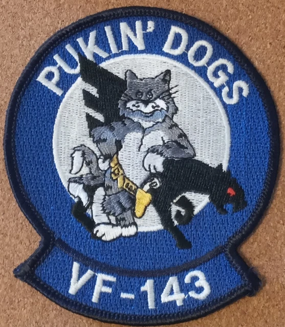 RARE USAF VF-143 Fighter Squadron 'Pukin Dogs' Patch £5.00 - PicClick UK