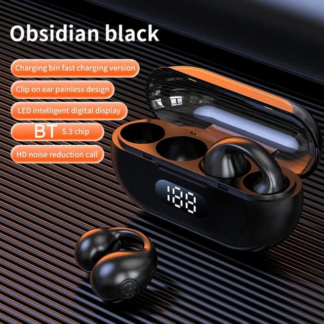 BONE CONDUCTION BLUETOOTH Earphone TWS Wireless Headphones HiFi ...