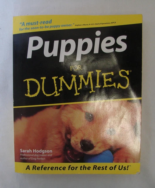 PUPPIES FOR DUMMIES Pet Reference Guide Instructional How To Book Sarah ...