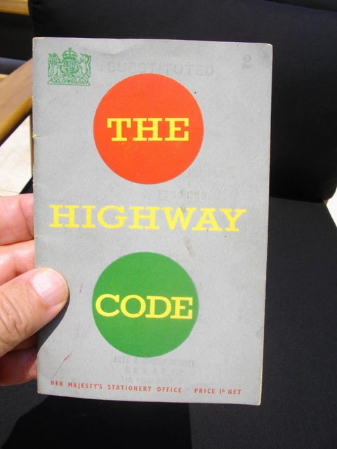 THE HIGHWAY CODE 1970s British Traffic Law Book Official UK Driving ...