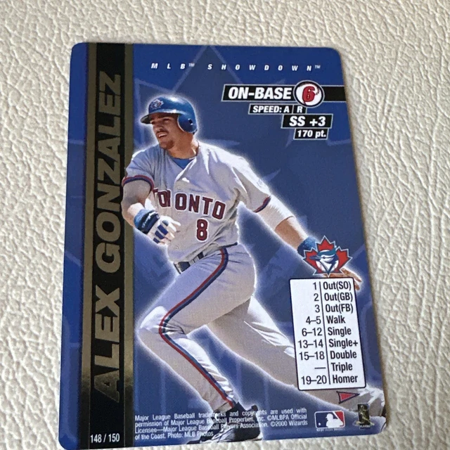 2000 MLB SHOWDOWN Pennant Run Alex Gonzalez #148 EUR 2,21 - PicClick FR