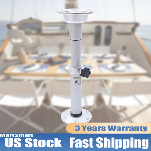 RV BOAT DETACHABLE Pedestal Table Base Adjustable Table Pedestal Stand ...