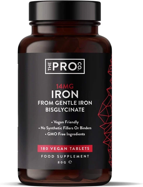 IRON TABLETS HIGH Strength - Gentle Iron Supplements for Men & Women ...