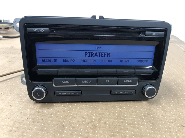 VW GOLF MK5 04-09 Radio Cd Player Head Unit 5M0035186Aa + Code £28.00 ...