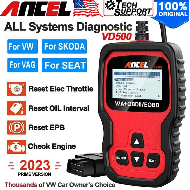 ALL SYSTEM CAR Diagnostic OBD2 Scanner Code Reader EPB Oil Reset Fit ...