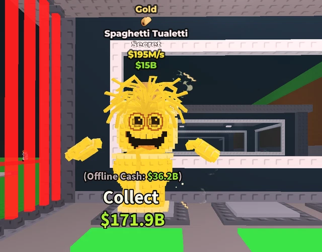 GOLD SPAGHETTI TUALETTI 195m/s🔥Steal A Brainrot | SAB | $25.00 ...