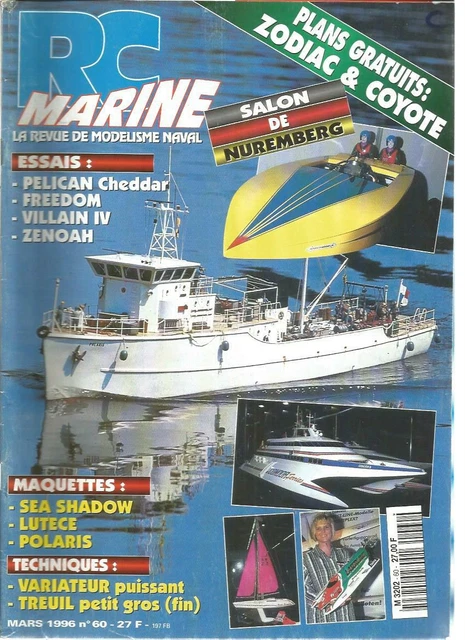 RC MARINE N°60 Plan: Zodiac & Coyote / Freedom / Villain Iv/ Zenoah ...