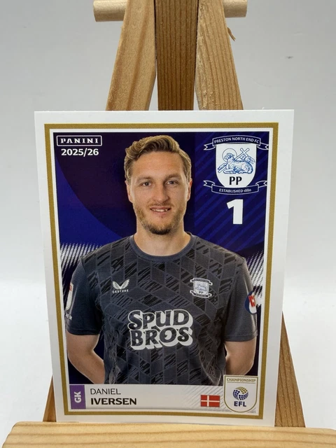 PANINI EFL 2025 - 26 STICKER Daniel Iversen Preston North End FC #295 £1.99 - PicClick UK