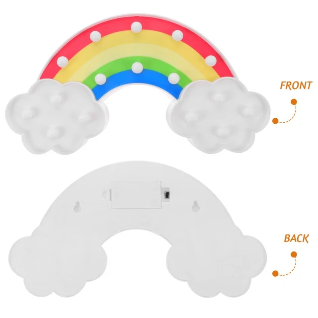 LED DESK LIGHT Bedroom Table Light Rainbow Lamp Decorative Atmosphere ...