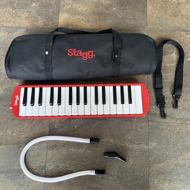 STAGG MELOSTA32RD 32 Note Melodica With Case - Red £14.99 - PicClick UK