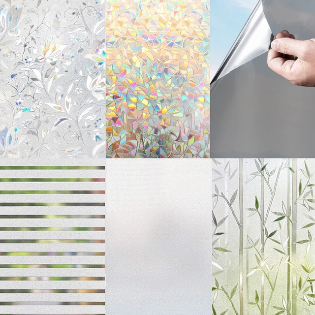 5m Frosted Window Film Privacy Glass Etched Vinyl Bubble Free Self 2852