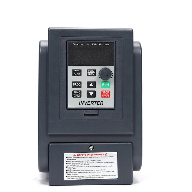 1 PHASE FREQUENZUMRICHTER 750W Universal VFD Drehzahlregler Inverter ...