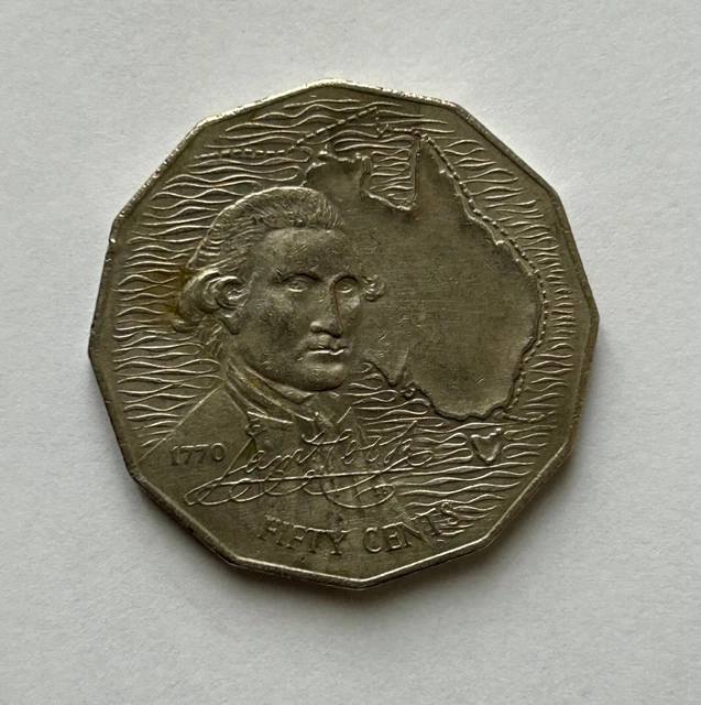 RARE 1970 AUSTRALIAN Captain Cook 50 Cent Coin $290.00 - PicClick AU