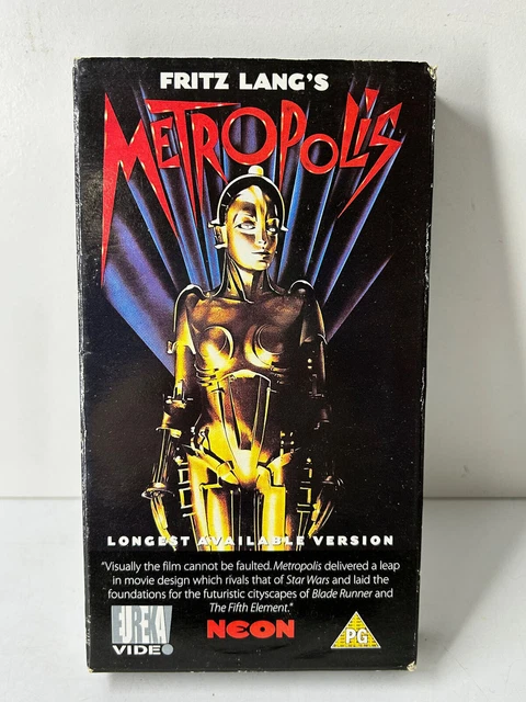FRITZ LANG'S METROPOLIS - Longest Available Version On VHS Video Cassette Tape £16.99 - PicClick UK