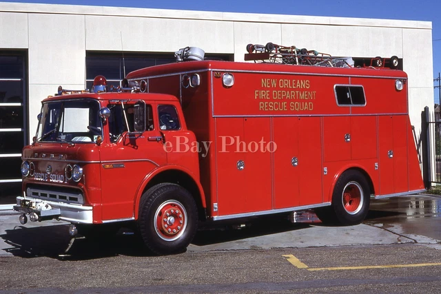FIRE APPARATUS SLIDE- New Orleans LA Fire Department Ford C Rescue ...