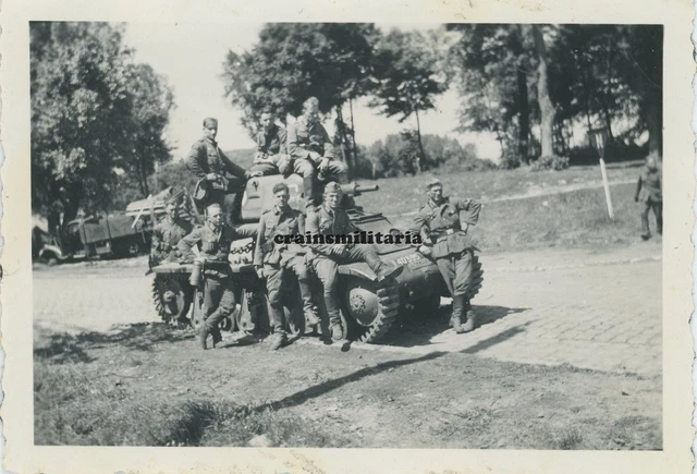 ORIG. FOTO HOTCHKISS H-35 Beute Panzer Tank m. Kennung Frankreich ...