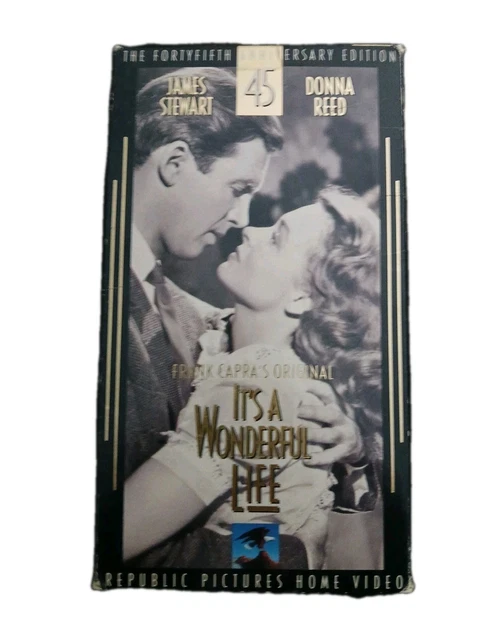ITS A WONDERFUL Life (VHS, 45th Anniversary Edition) Video Cassette £3. ...