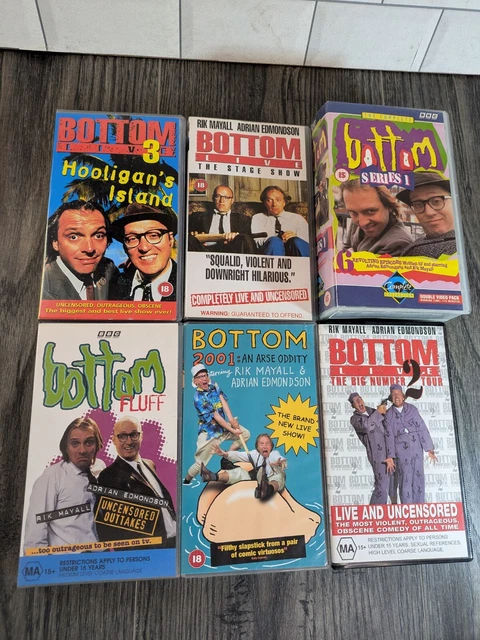 BOTTOM TV SERIES VHS Video Tapes Bundle PAL Rick Mayall £23.00 ...
