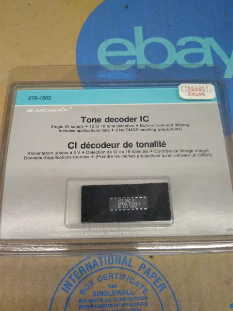 ARCHER RADIO SHACK TOUCH-TONE DECODER CHIP 276-1303 $14.99 - PicClick CA