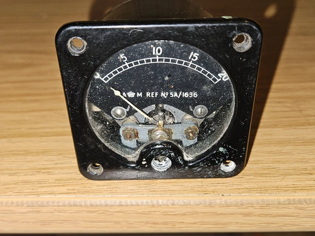 WW2 WWII 1940S RAF Spitfire Aircraft Cockpit Instrument panel 5A/1636 ...