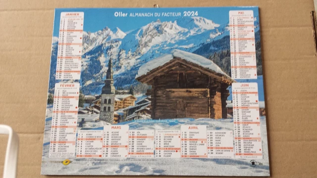 CALENDRIER LA POSTE 2024. Almanach Facteur Montagne Vallée cauterets La ...