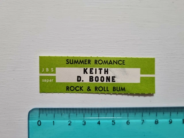 ORIGINAL STICKER JUKE Box Keith Summer Romance - D. Boone Rockj & Roll ...