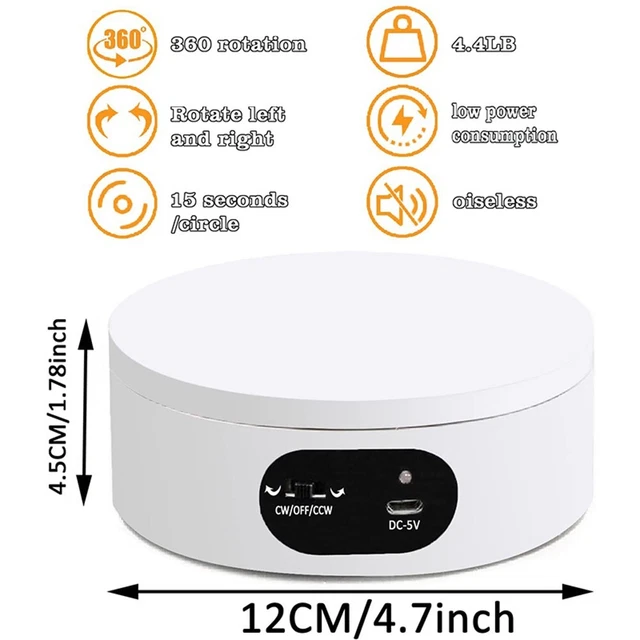 PLATINE TOURNANTE DE photographie électrique compacte et puissante pour la pré EUR 33,73 ...