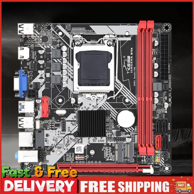 24PIN LGA 1155 USB3.0 SATA3.0 Mainboard Supports 2 Memory Slots for PC Gaming £26.63 - PicClick UK