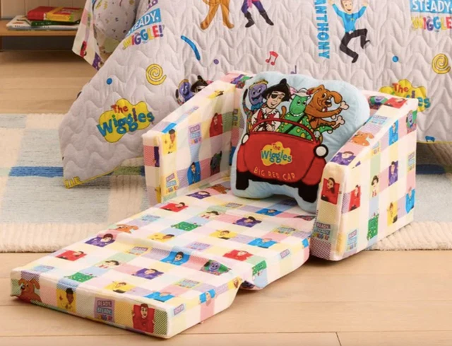 THE WIGGLES & The Big Red Car Kids Large flipout sofa day bed (no ...