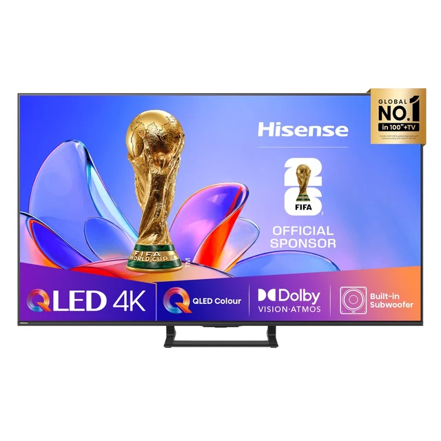 HISENSE TV 55& QLED 4K 2025 55A72Q, Smart TV VIDAA U8, Dolby Vision ...