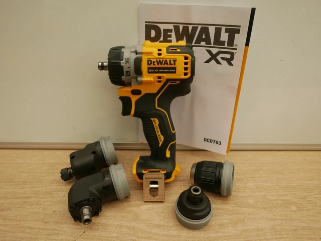 DEWALT 12V DCD703 Multi Head Drill Angle Impact Driver Bare Unit + Tstak Case £153.89 - PicClick UK