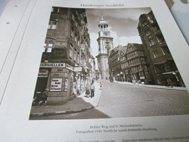 HAMBURG ARCHIV N 1148 Hohler Weg und St. Michael 1940 Historisches Foto ...
