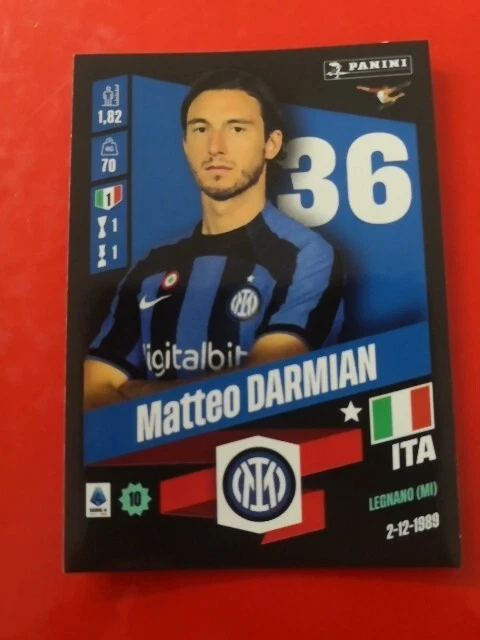FIGURINE CALCIATORI PANINI 2022-2023 Matteo Darmian Inter N. 176 EUR 1 ...