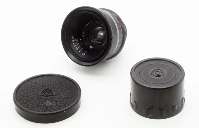 LENS JUPITER 12 35mm f2.8 M39 Wide Angle for Leica FED Zorki Black ...