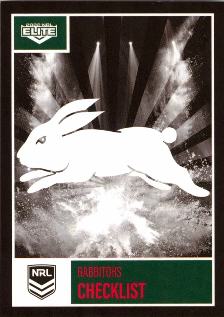 2022 SOUTH SYDNEY RABBITOHS NRL Card CLUB LOGO Elite $4.49 - PicClick AU